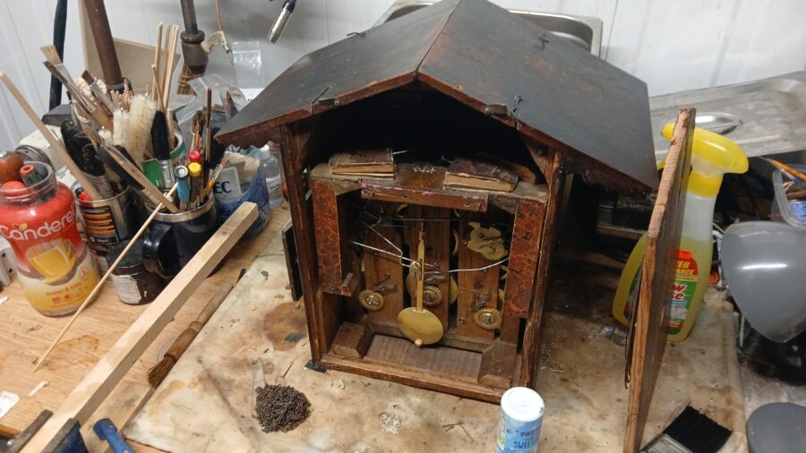 Victorian Tripple Fusee Cuckoo Clock Repair and Resto – Braintree Clock ...